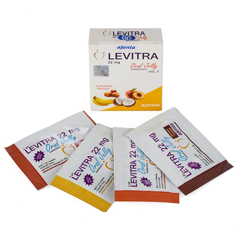 Levitra Oral Jelly / Левитра (Варденафил) Желе - 4 пакета х 22 мг. - 19 ...